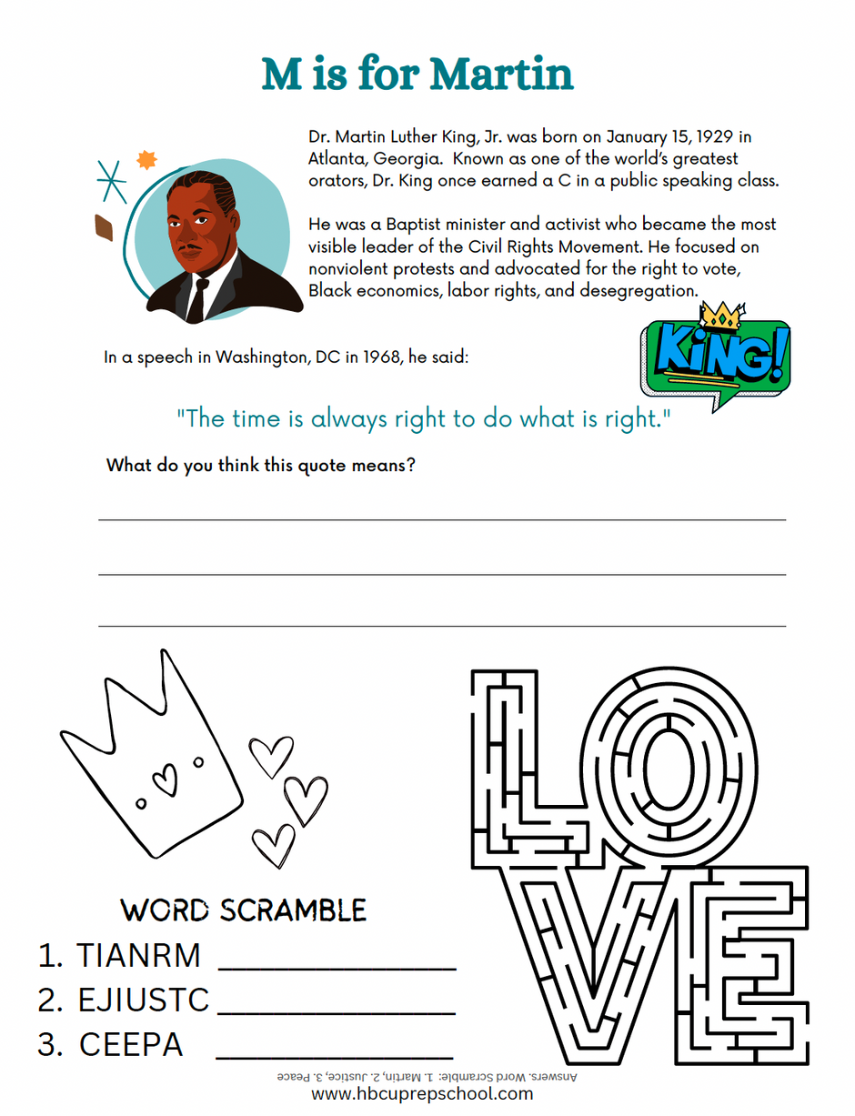 Free Downloads & Coloring Pages – HBCU Prep School